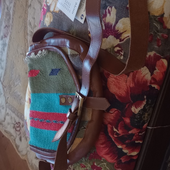 Raj | Bags | Raz Southwestern Aztec Boho Beautiful Leather And Cotton ...